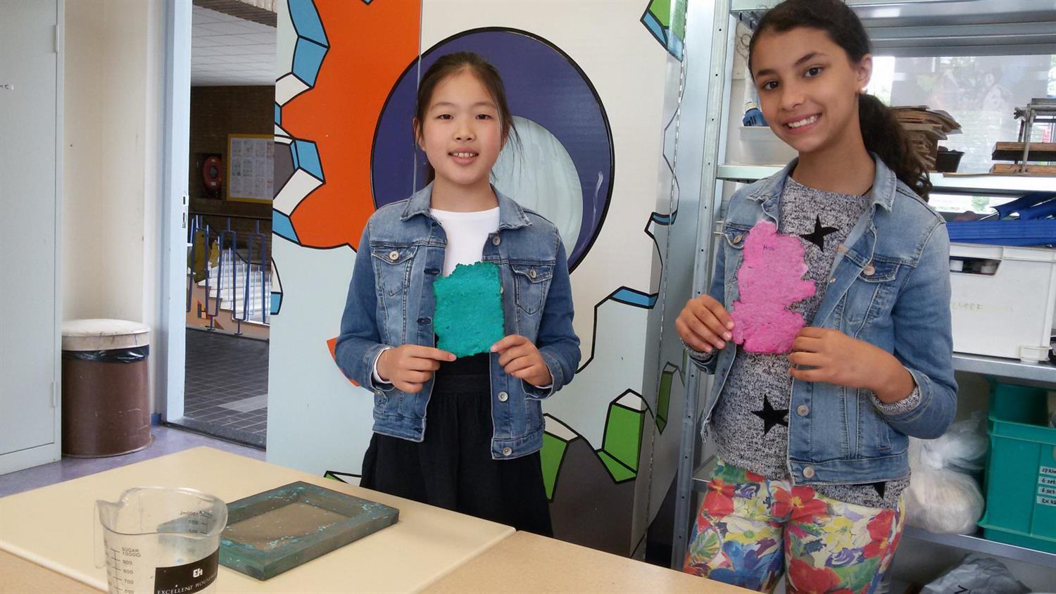 Zelf papier maken (2 groene pepers) - Beppino Sarto